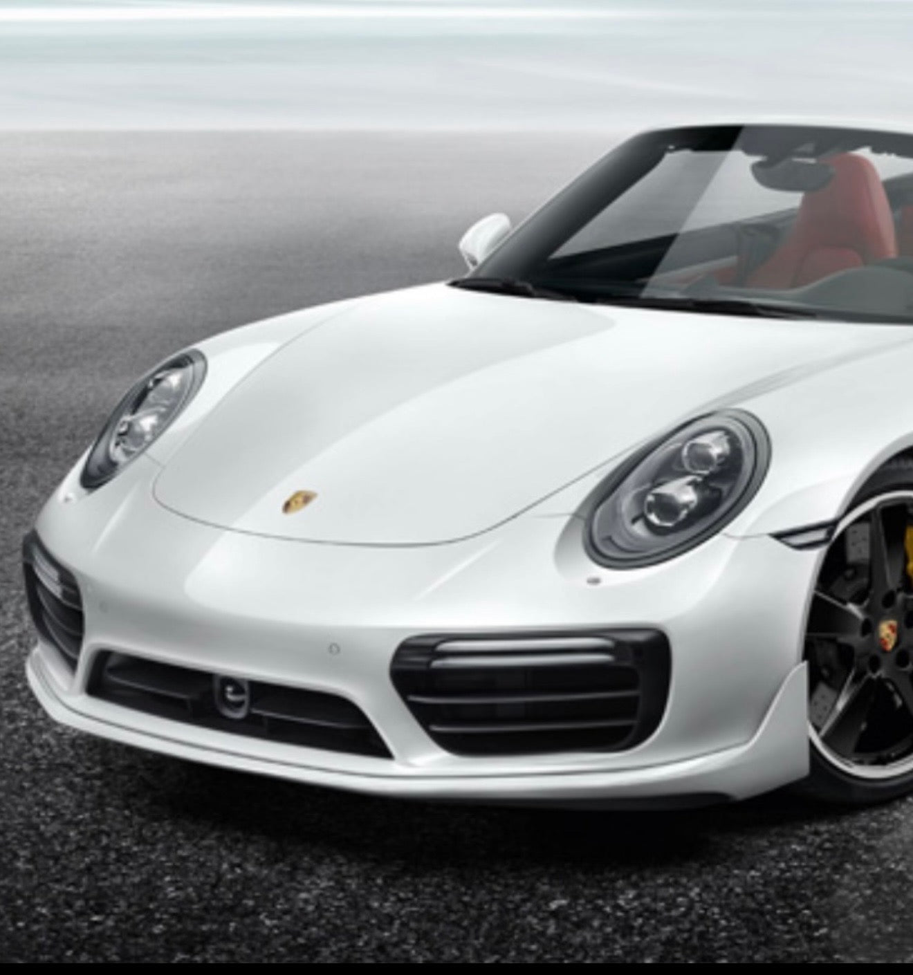 Porsche Front bumper spoiler lip valance, OEM Aero replacement, in pai ...
