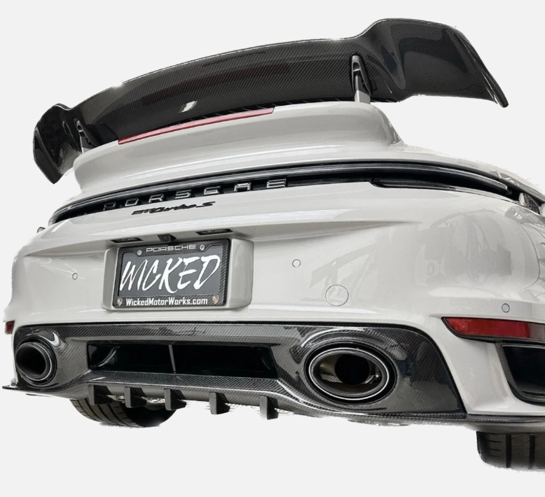 PORSCHE WICKED 992 TURBO CARBON FIBER SPOILER WING – WICKED MOTOR WORKS