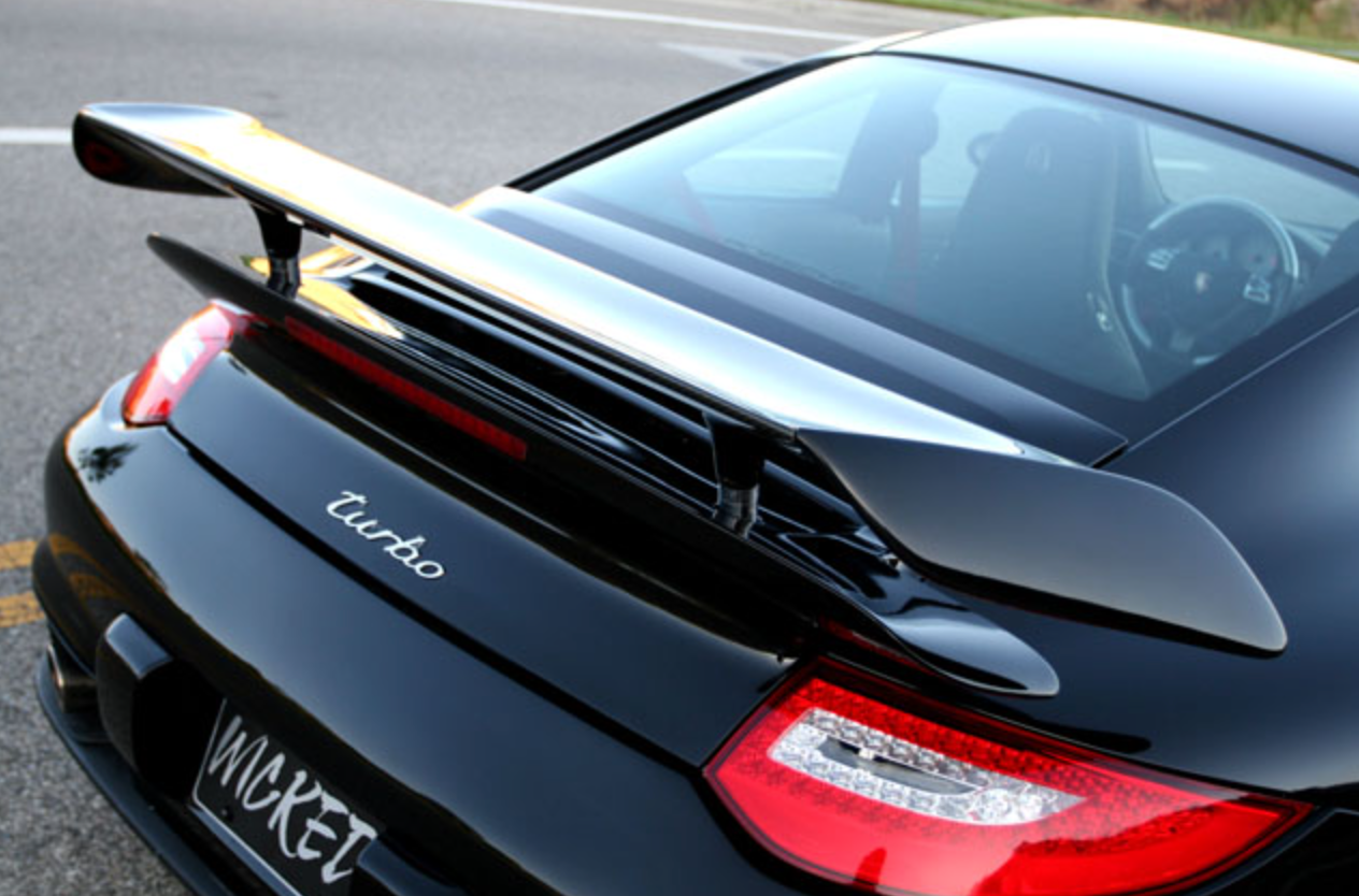 Porsche 997 Twin Turbo Wicked Bi-Wing with Carbon Fiber GT2 Blade ...