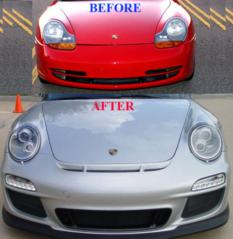 Porsche 996 Face Lift to 997 Look (Front End 997 Steel Conversion ...