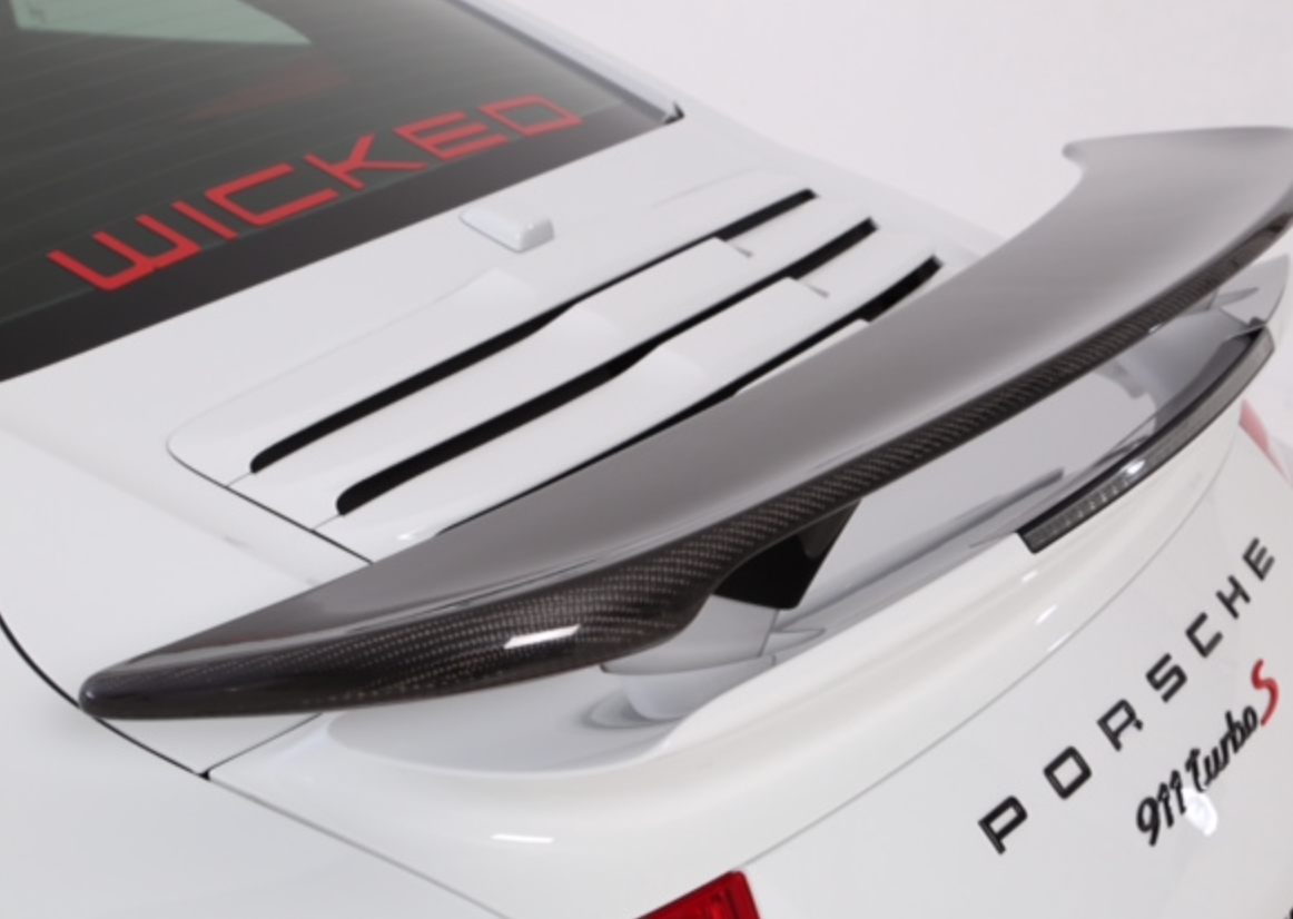 2014 Porsche 991 Turbo & Turbo S Carbon Fiber Rear Spoiler Bi Wing ...