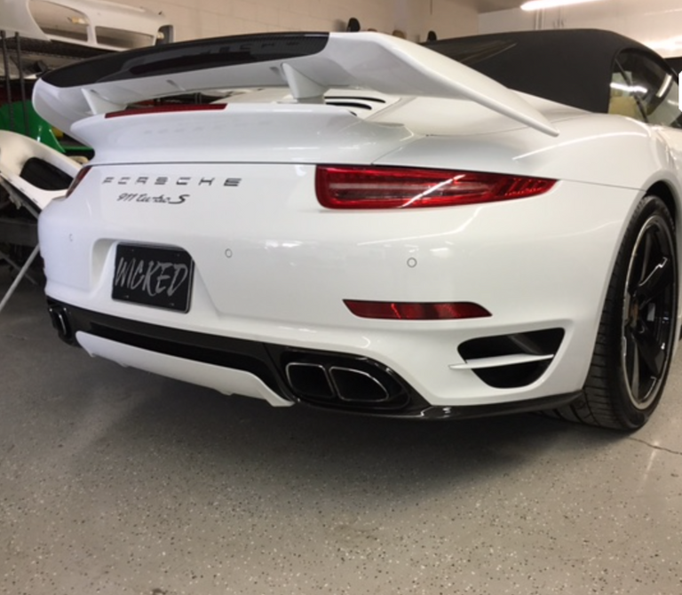 Porsche 991 Turbo S GT2 Style B-Wing Spoiler for all 2014-2015 Porsche ...